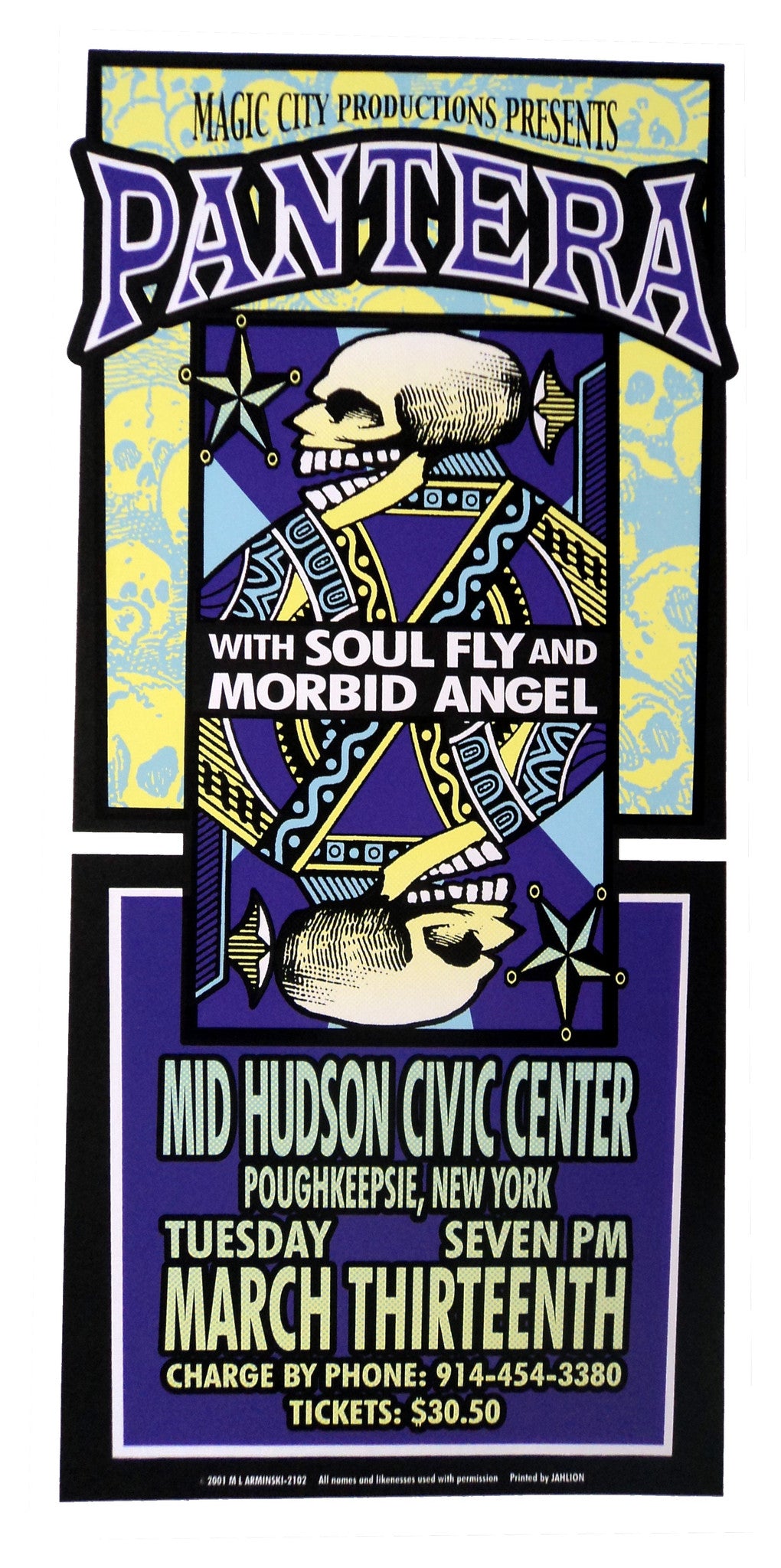 Pantera Concert Poster