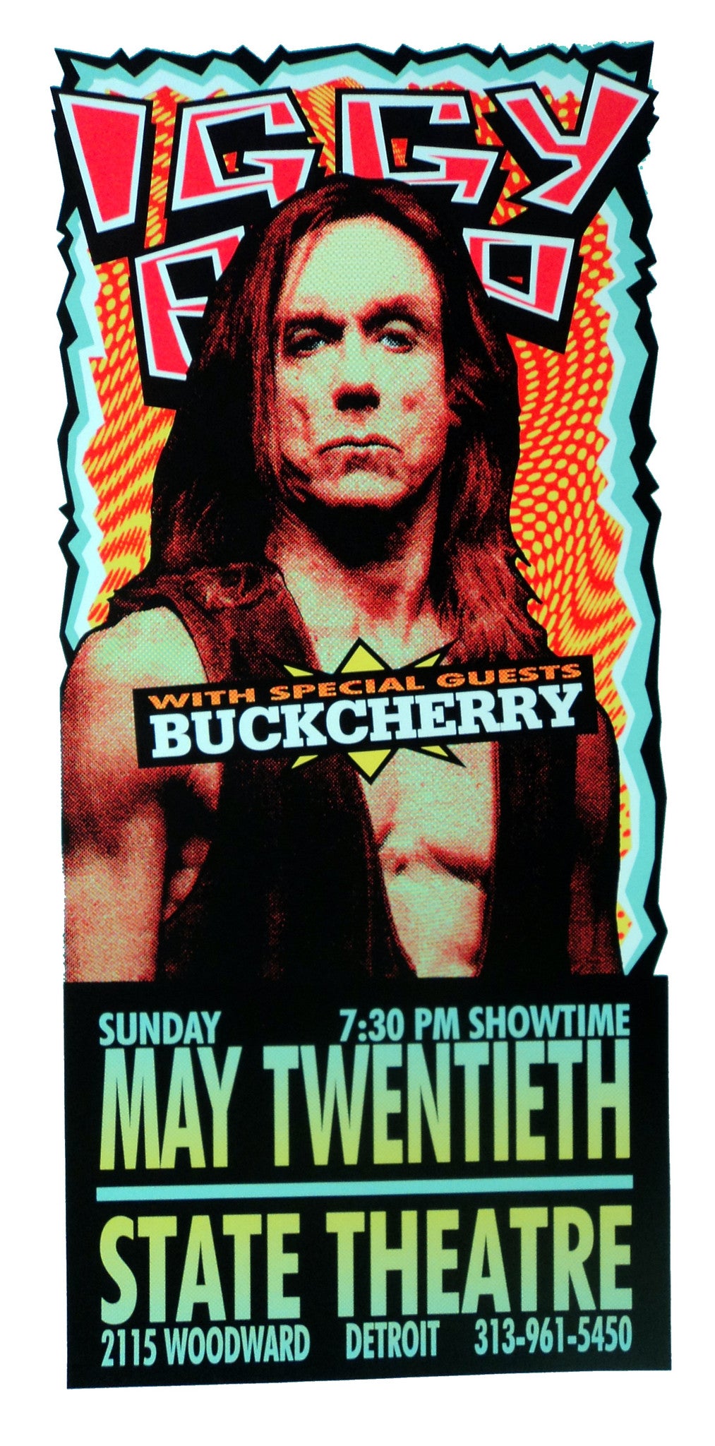 Mark Arminski - 2001 - Iggy/Buckcherry Concert Poster – Nevermind Gallery