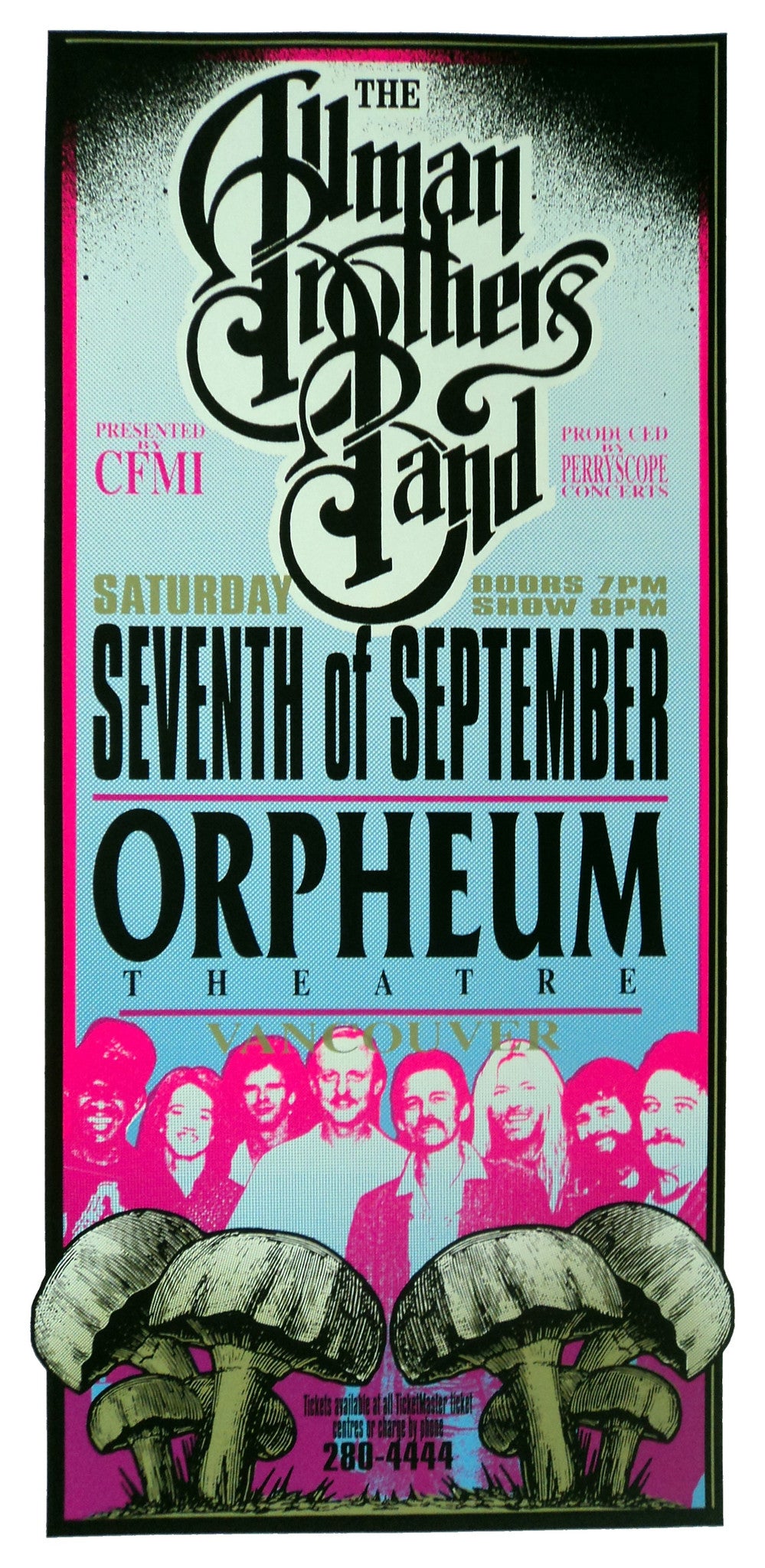 Mark Arminski - 1996 - The Allman Brothers Concert Poster – Nevermind ...